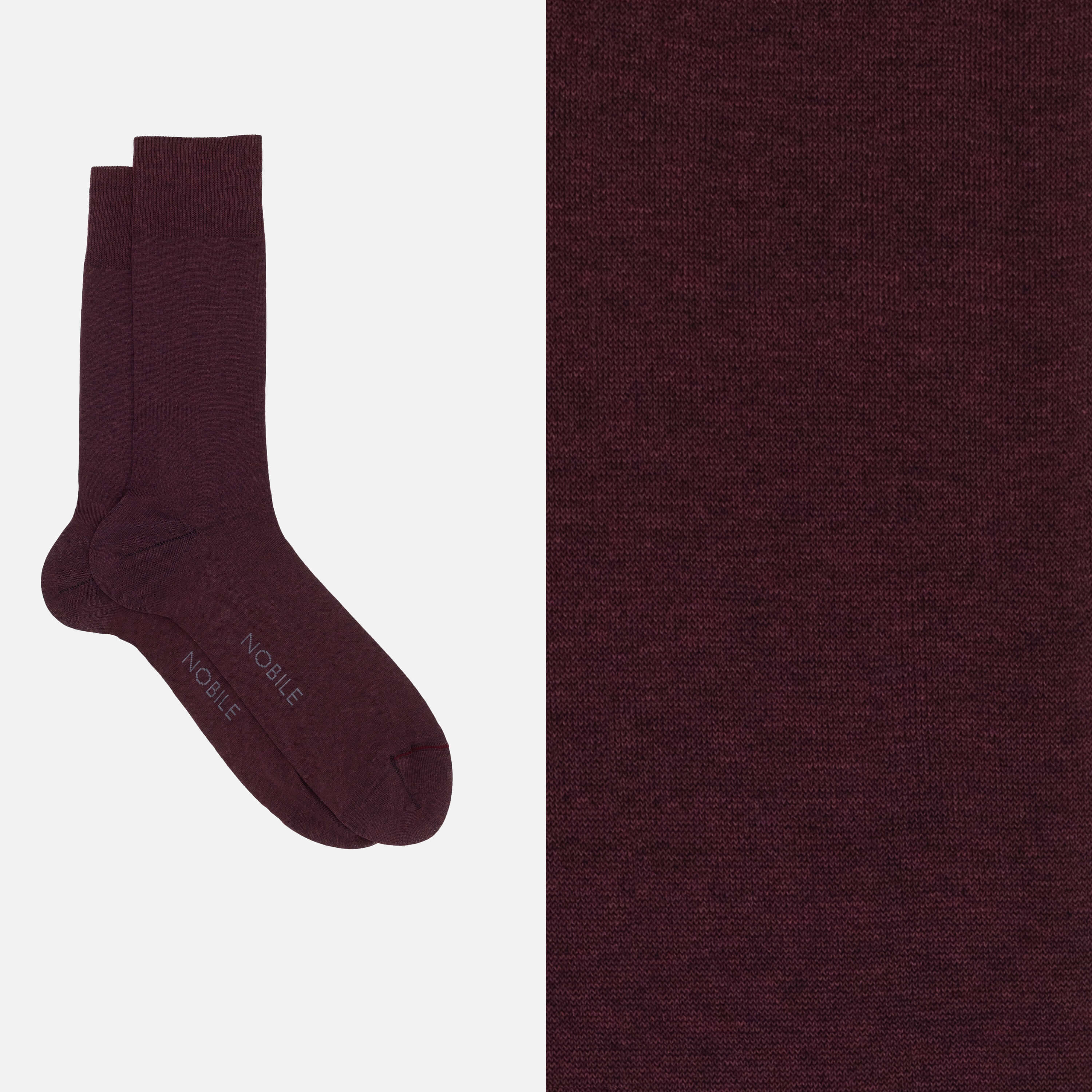 Nobile Essential - Mèlange solid color crew socks – Nobile Italy
